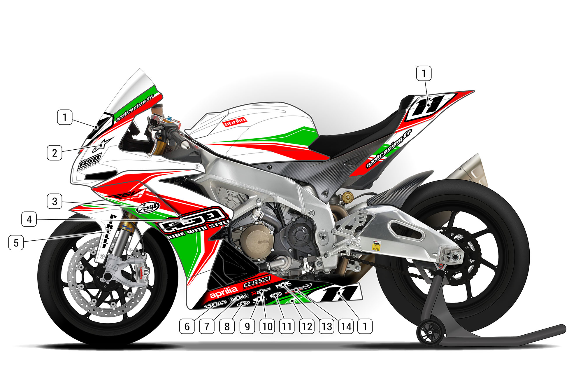 Aprilia RSV4 1100 2019/20 | ASD Racing