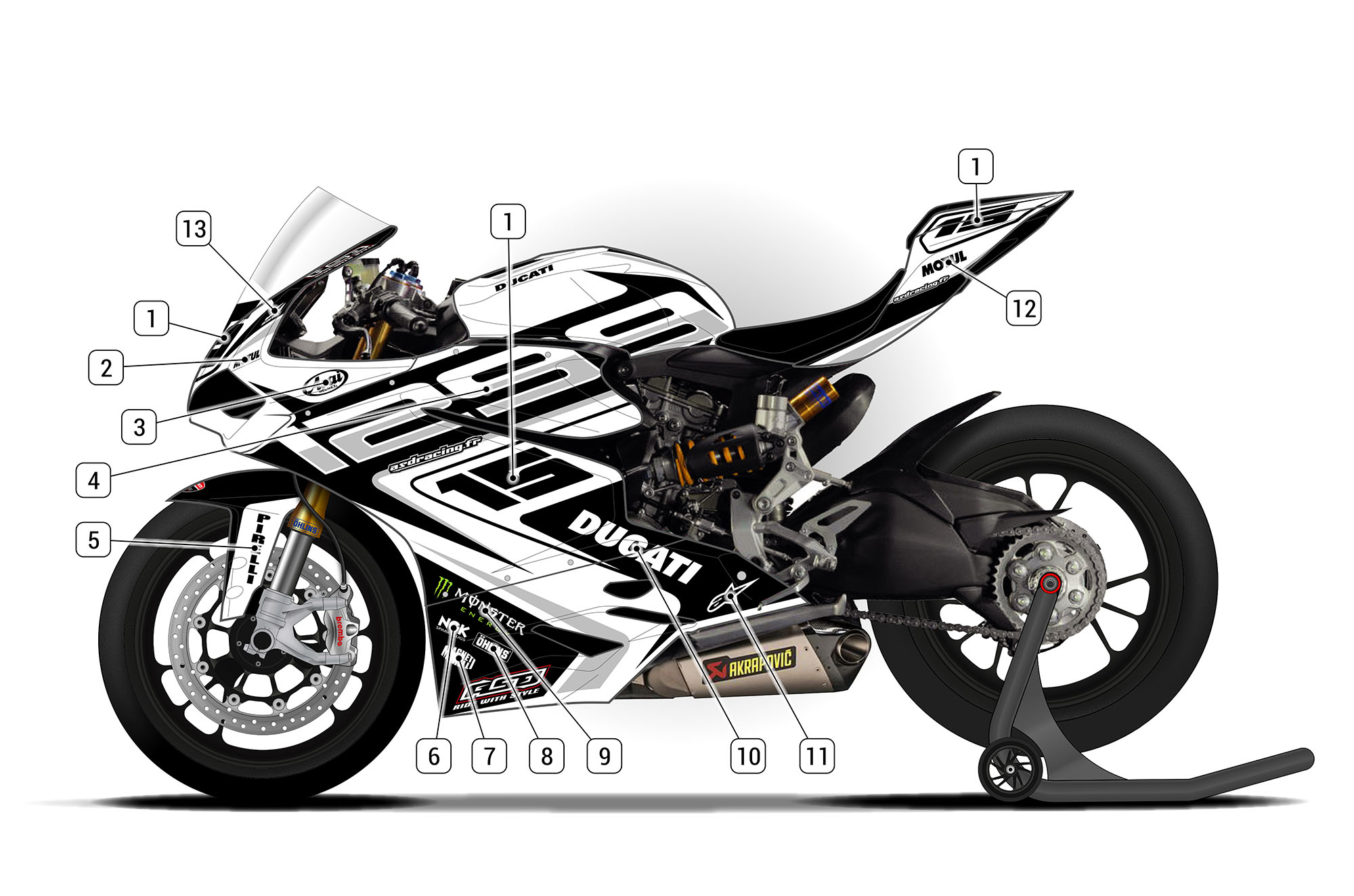 Ducati Panigale 1299 D1 | ASD Racing