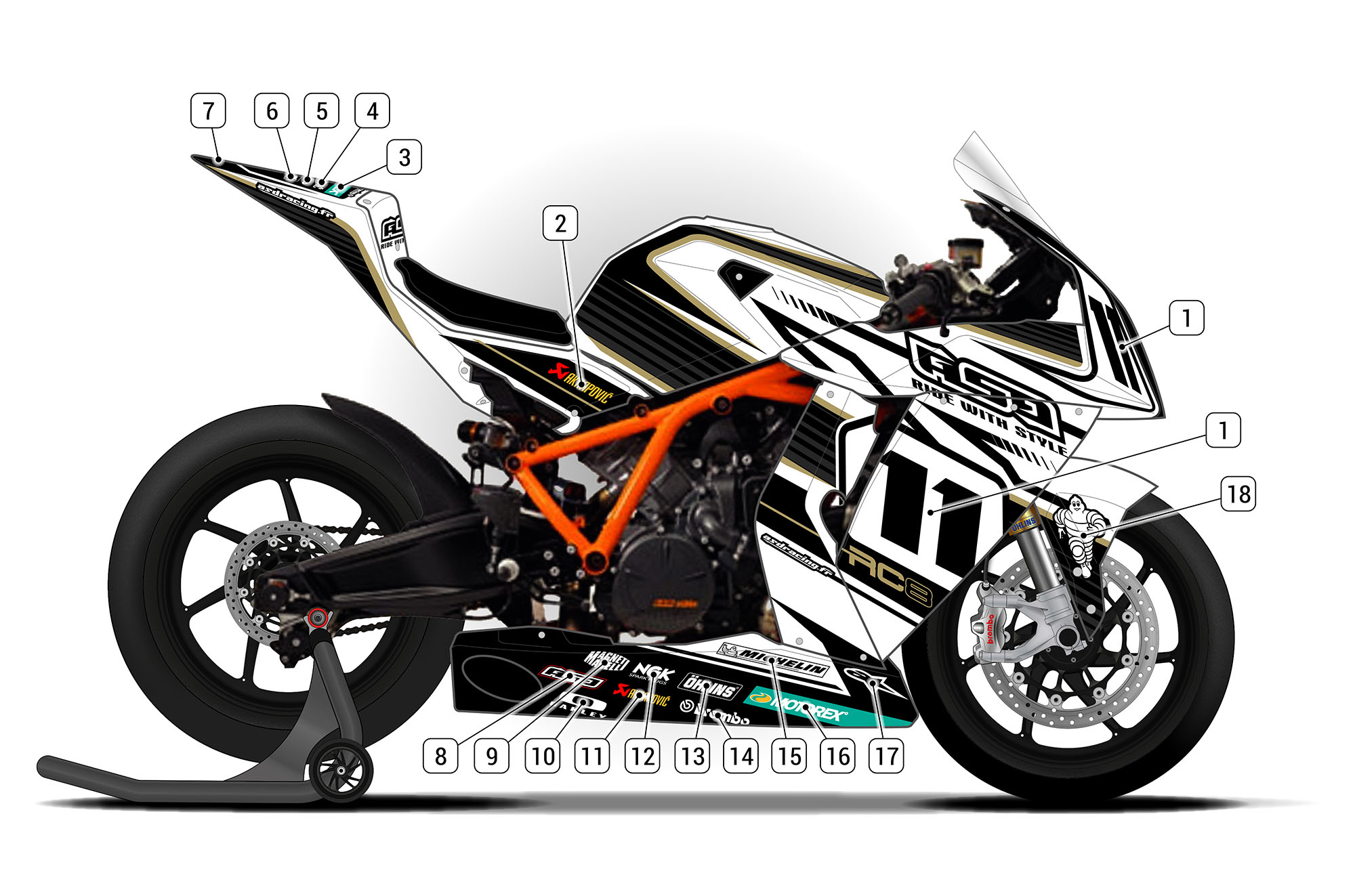 KTM RC8 2009/12 | ASD Racing