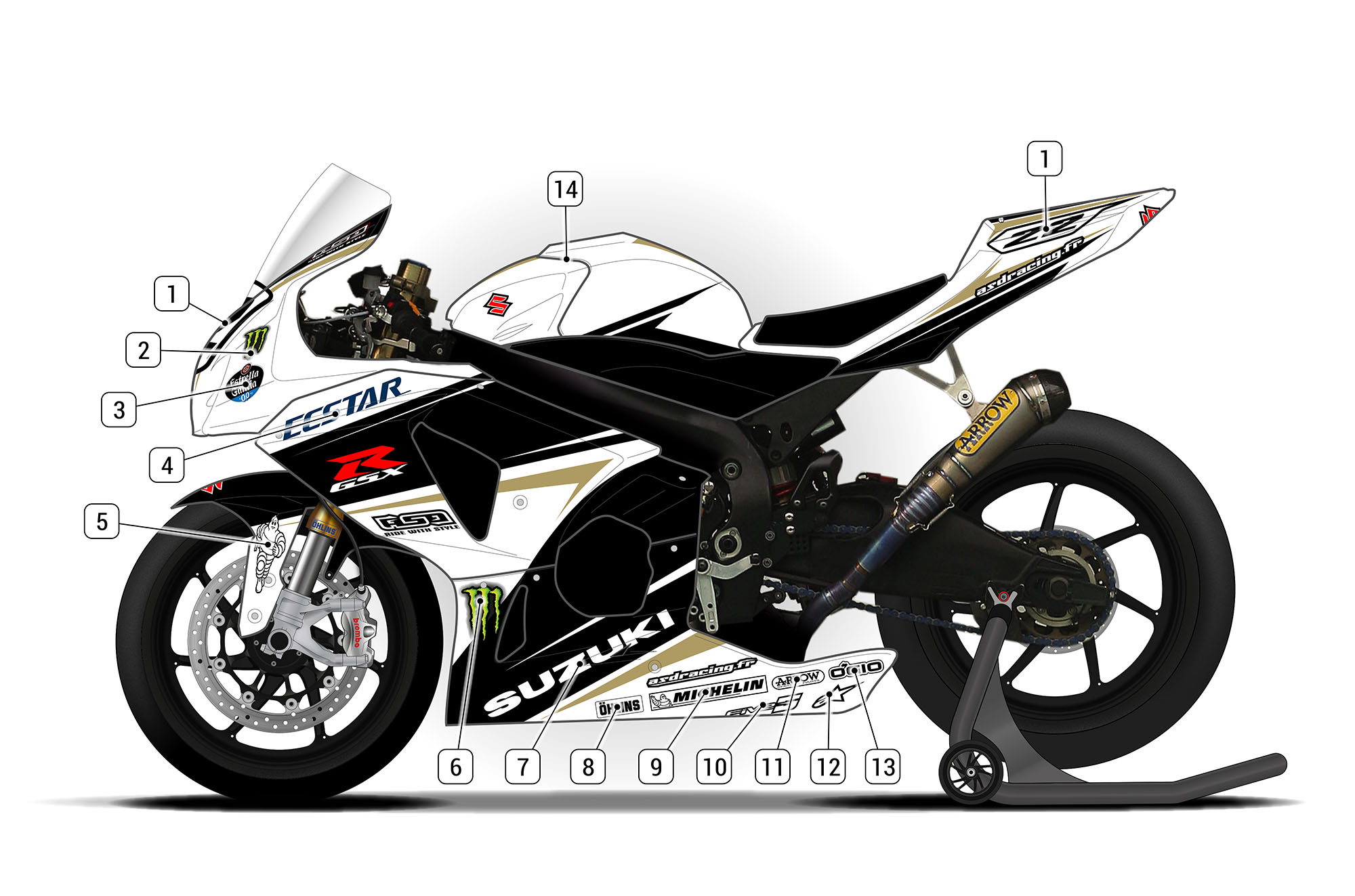 Suzuki GSX-R 1000 2009/16 | ASD Racing