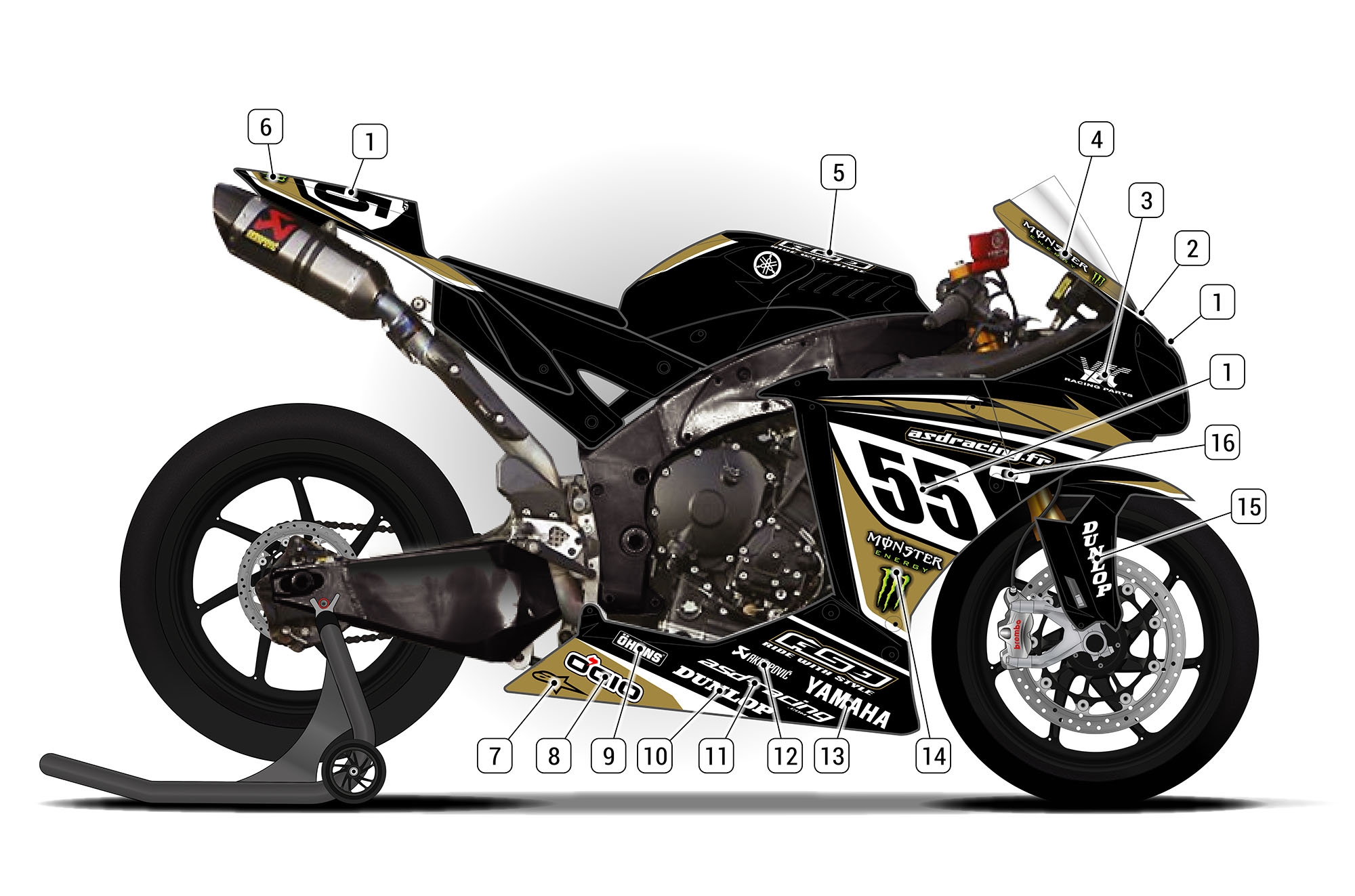 Yamaha R1 2009/11 | ASD Racing