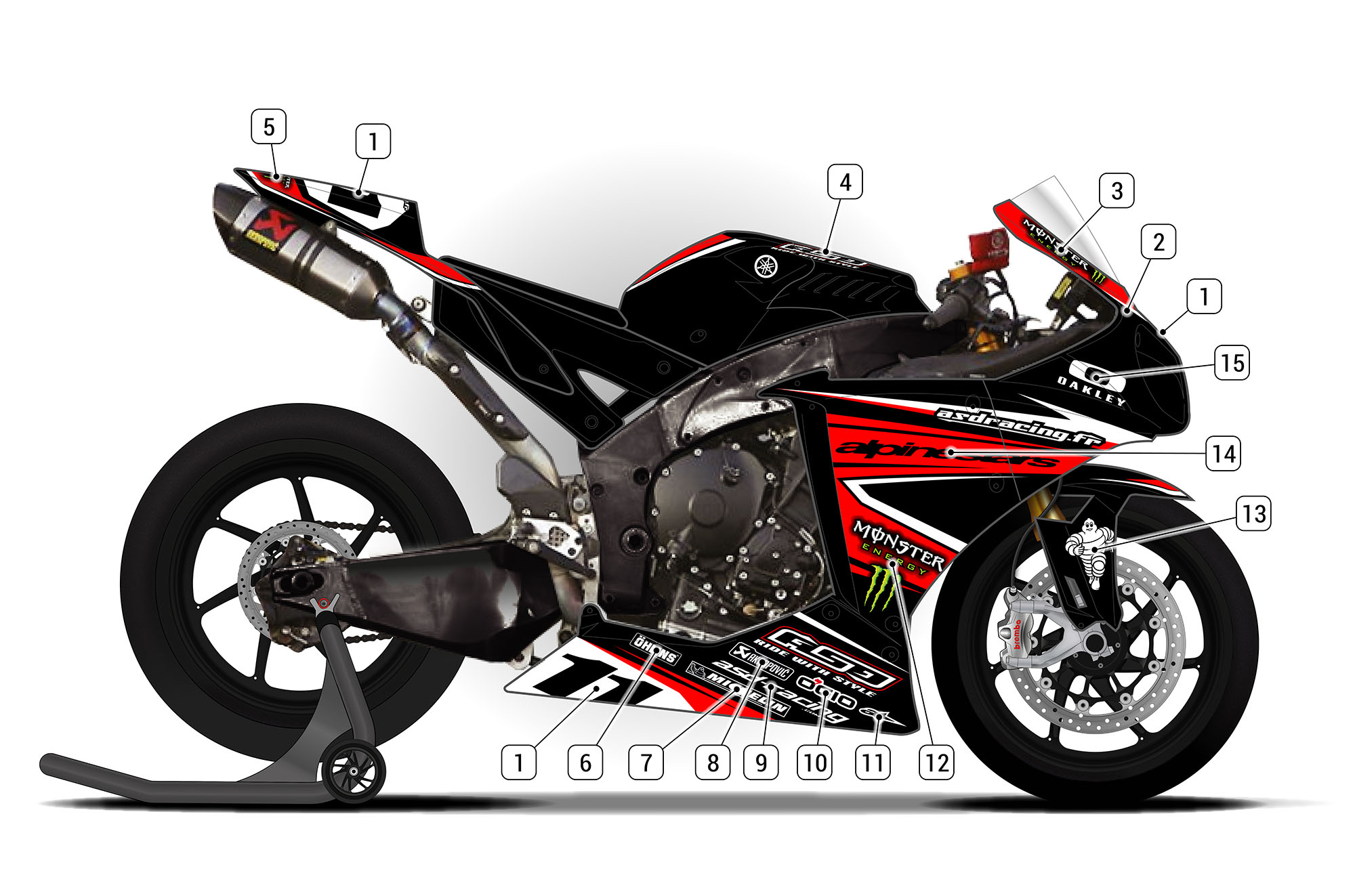 Yamaha R1 2012/14 | ASD Racing