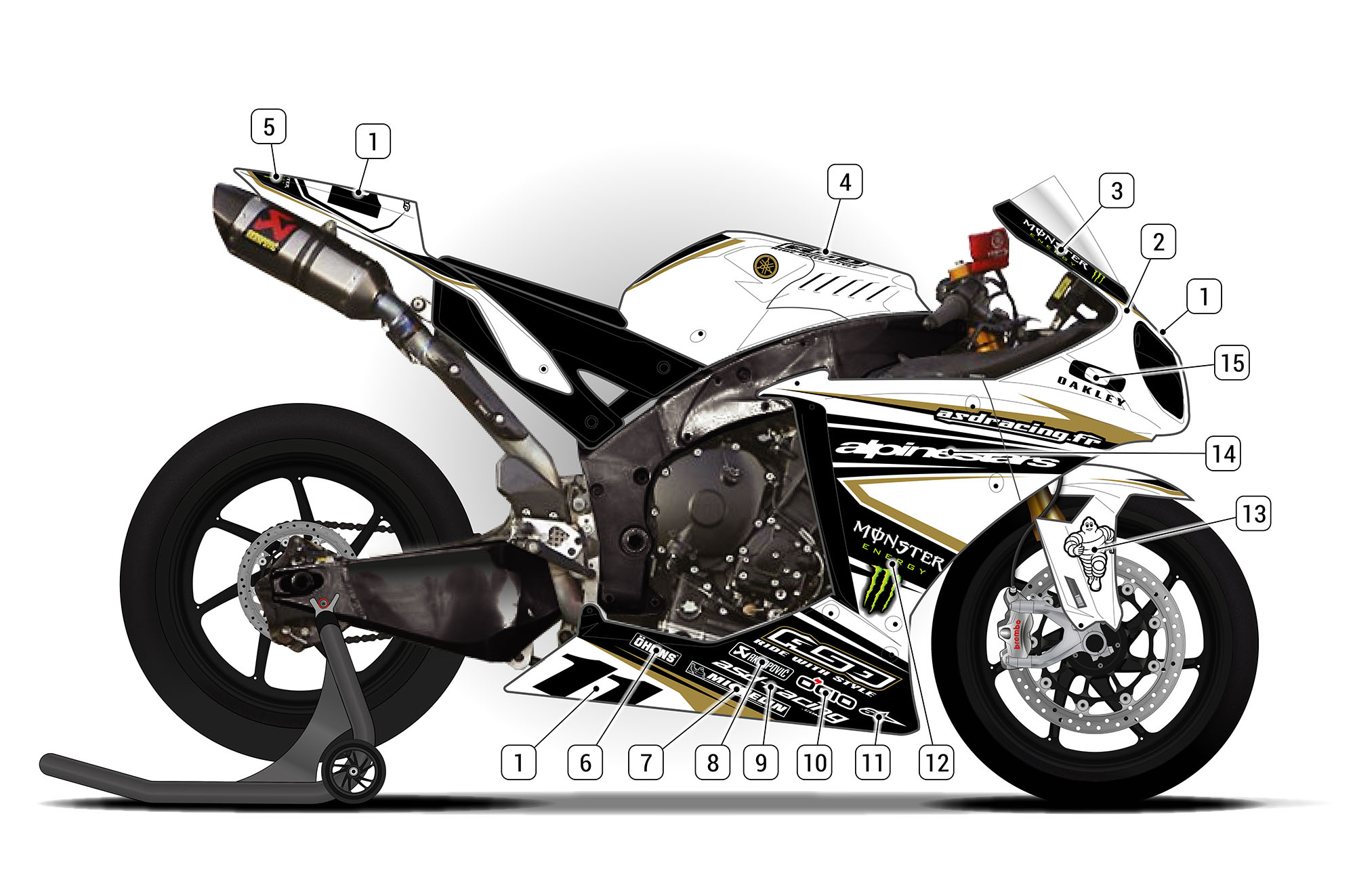 Yamaha R1 2012/14 | ASD Racing