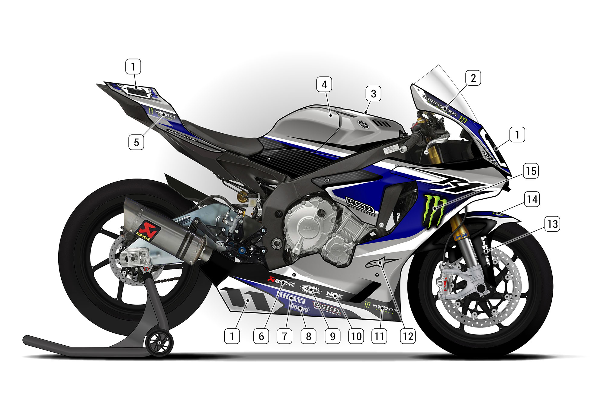 Yamaha R1 2015/19 | ASD Racing