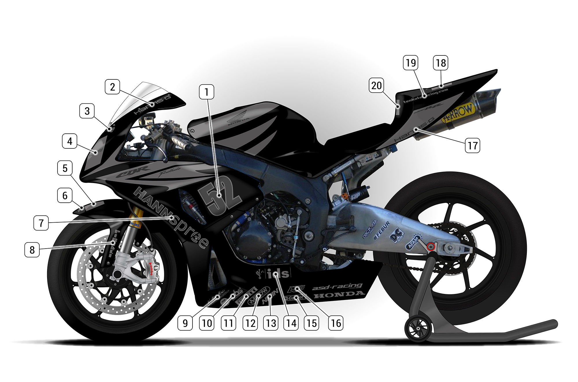 Honda CBR1000RR 2006/07 | ASD Racing