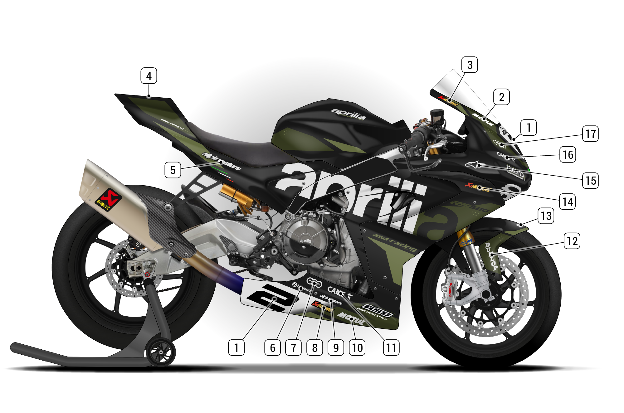 Aprilia RS 660 2020/24 | ASD Racing