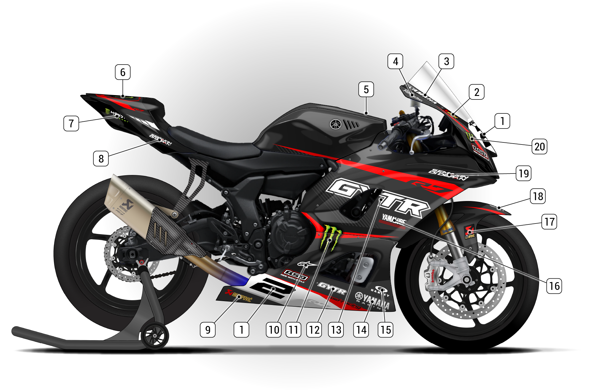 Yamaha R7 2021/25 | ASD Racing