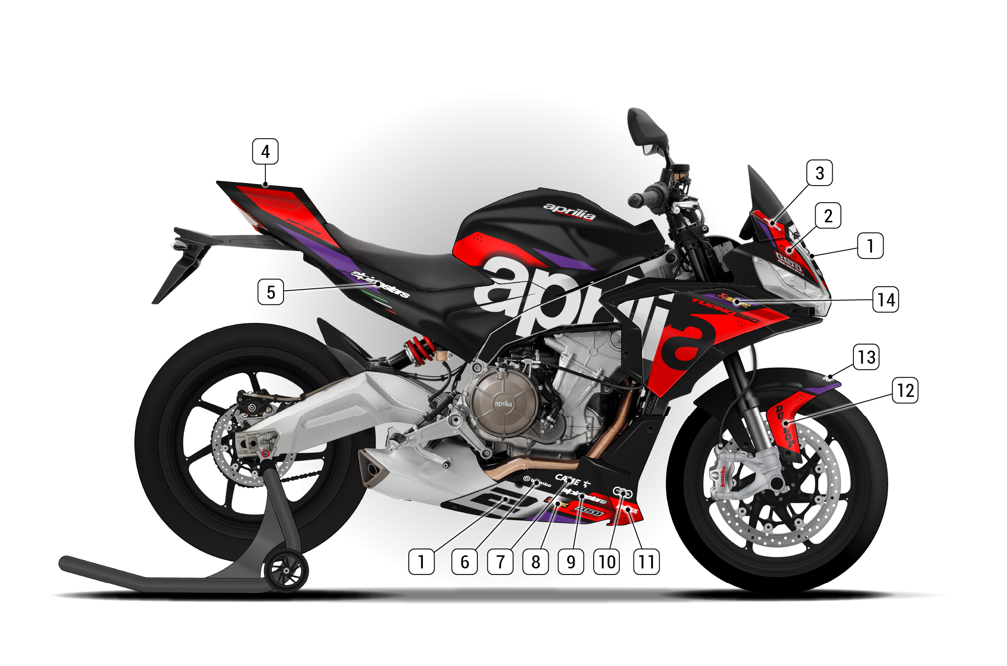Aprilia Tuono 660 2021/24 | ASD Racing