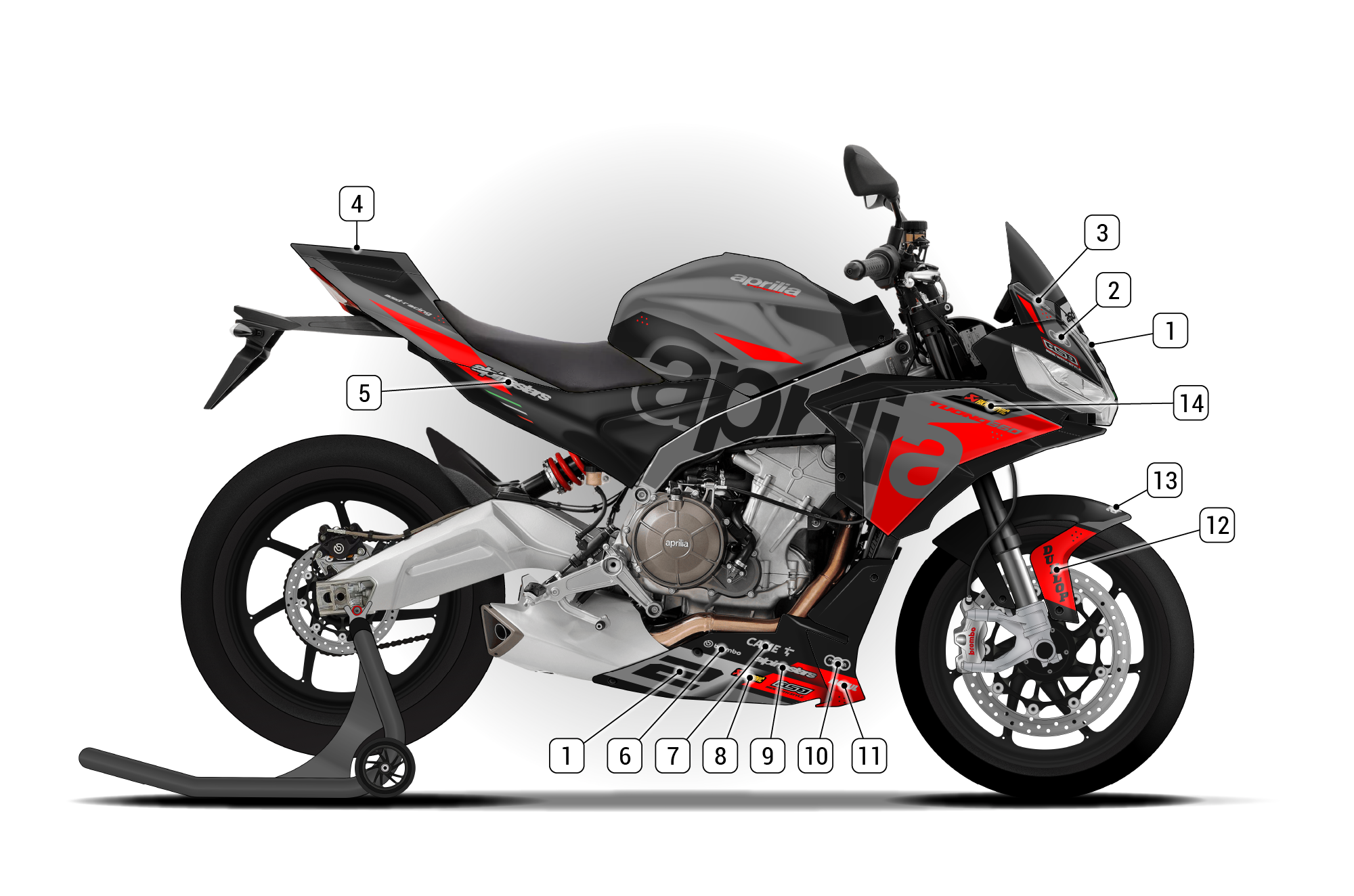 Aprilia Tuono 660 2021/24 | ASD Racing