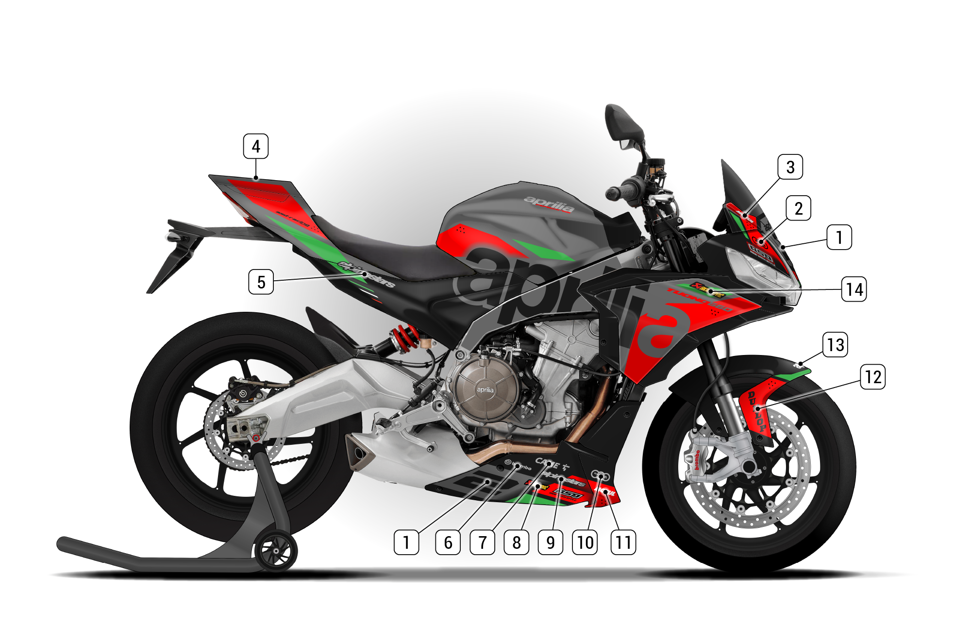 Aprilia Tuono 660 2021/24 | ASD Racing