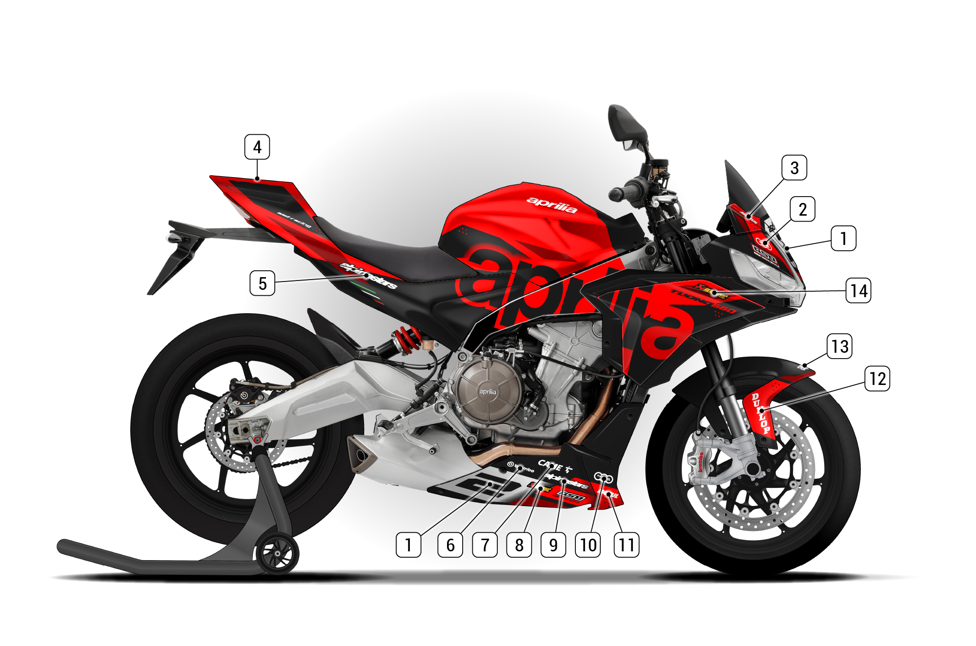 Aprilia Tuono 660 2021/24 | ASD Racing