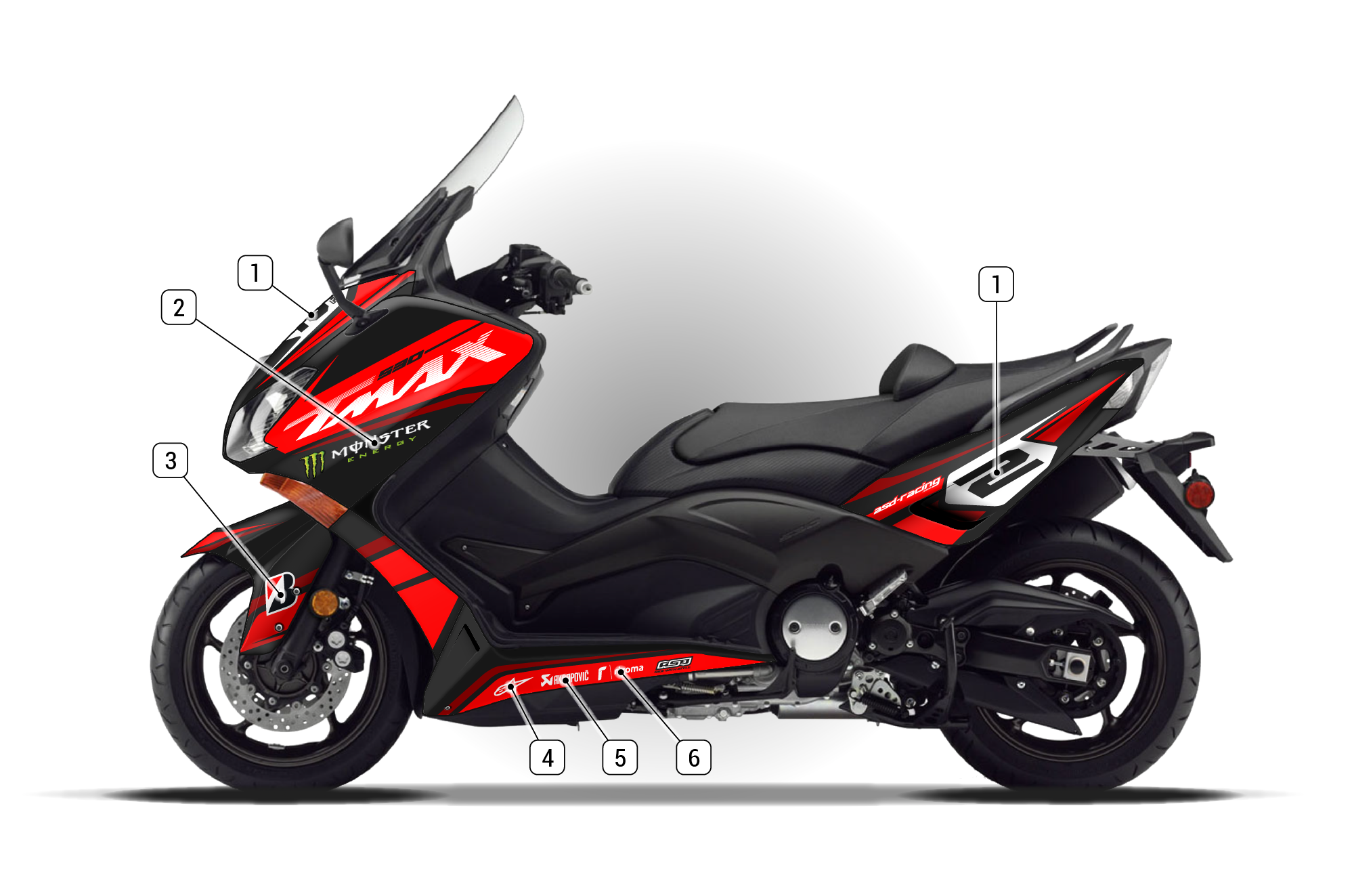 Yamaha TMAX 2012/15 | ASD Racing